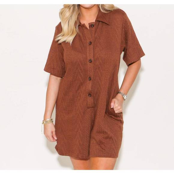 heyson | Pants & Jumpsuits | New Heyson Short Sleeve Button Down Romper ...